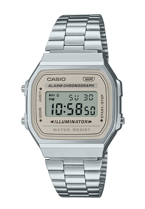 Buy Casio A168WA-8A Digital Stainless Steel Strap Watch