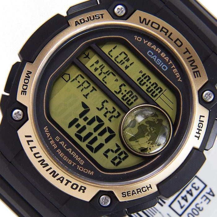 Casio AE-3000W-9AVDF Black Resin Watch for Men | Watch