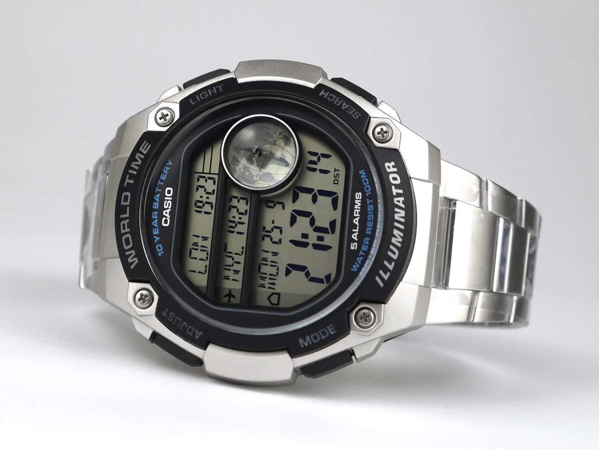 Casio AE-3000WD-1AVDF Silver Stainless Watch for Men | Watch