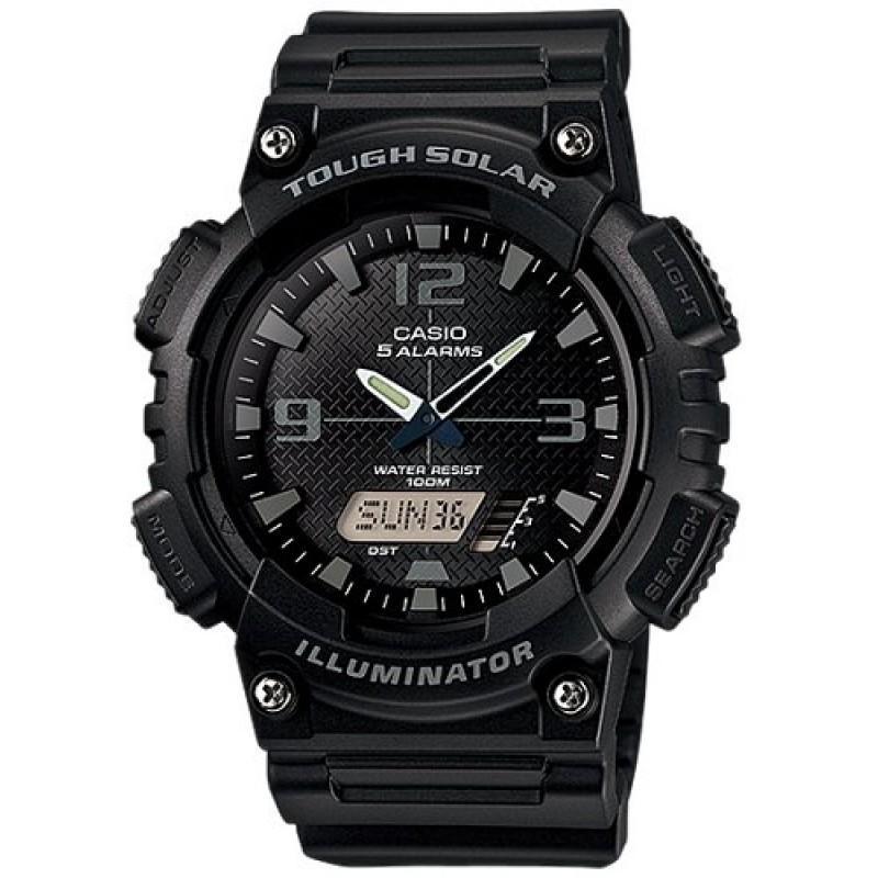 Casio AQ-S810W-1A2 Black Solar Powered Watch for Men | Watch
