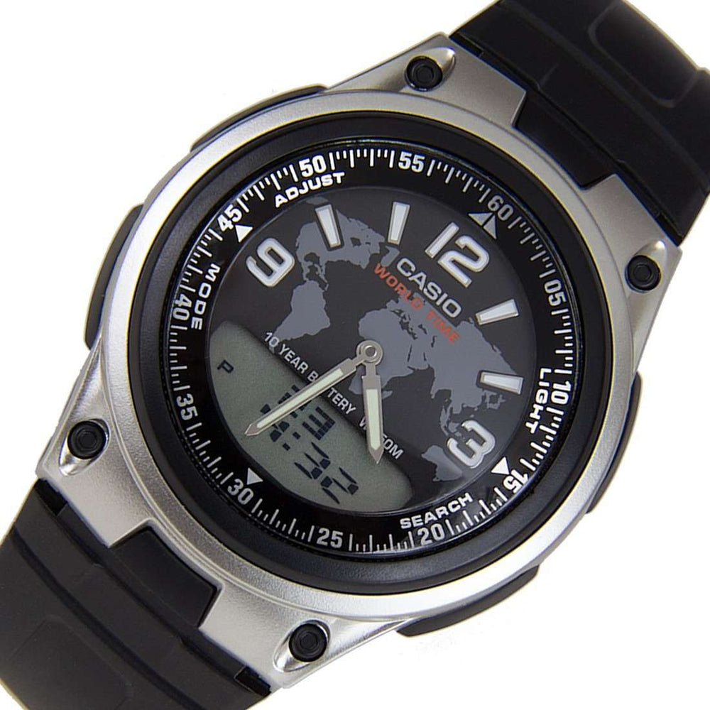 Casio AW-80-1A2 Black Resin Watch for Men | Watch Portal