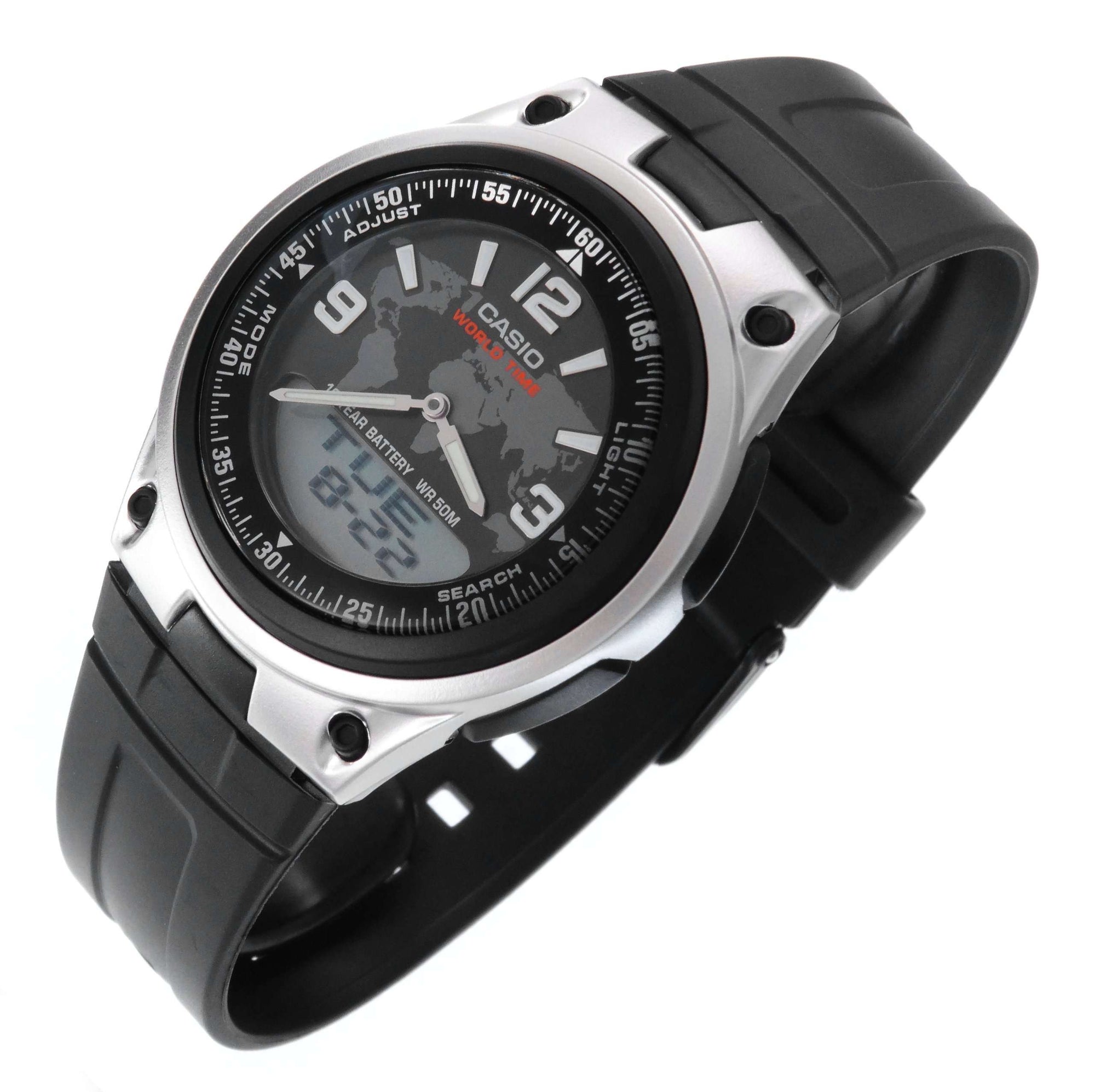 Casio AW-80-1A2 Black Resin Watch for Men | Watch Portal