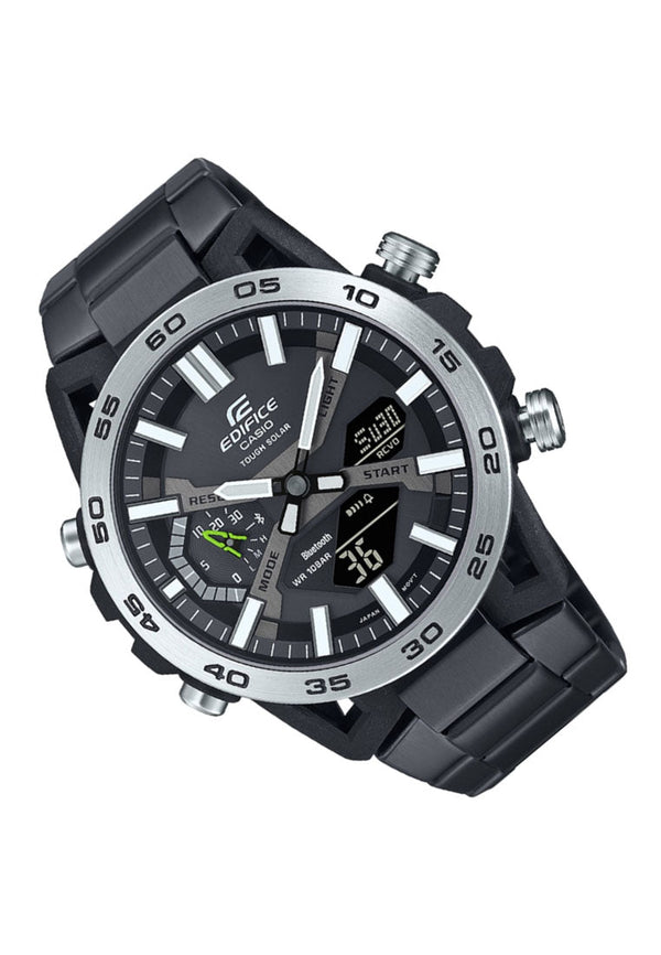 Casio Edifice ECB-2000DD-1A Digital Analog Stainless Steel Strap Solar