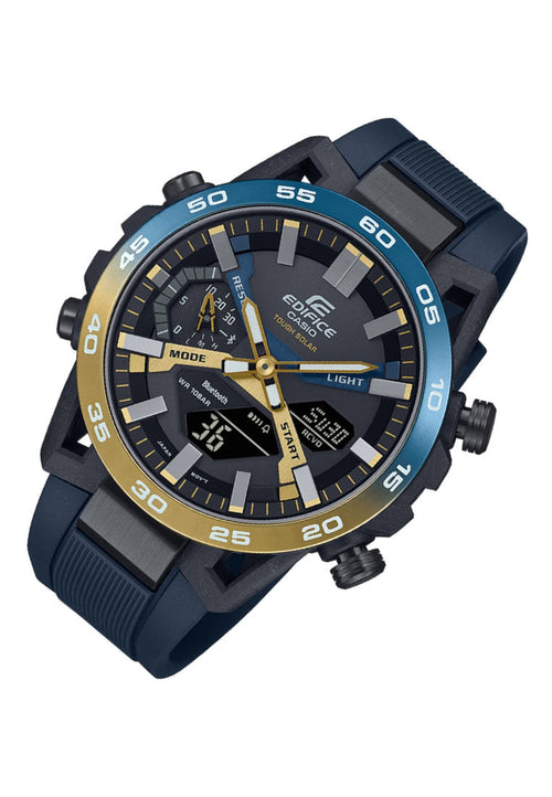 Casio Edifice ECB-2000NP-1A Digital Analog Rubber Strap Solar Watch Fo