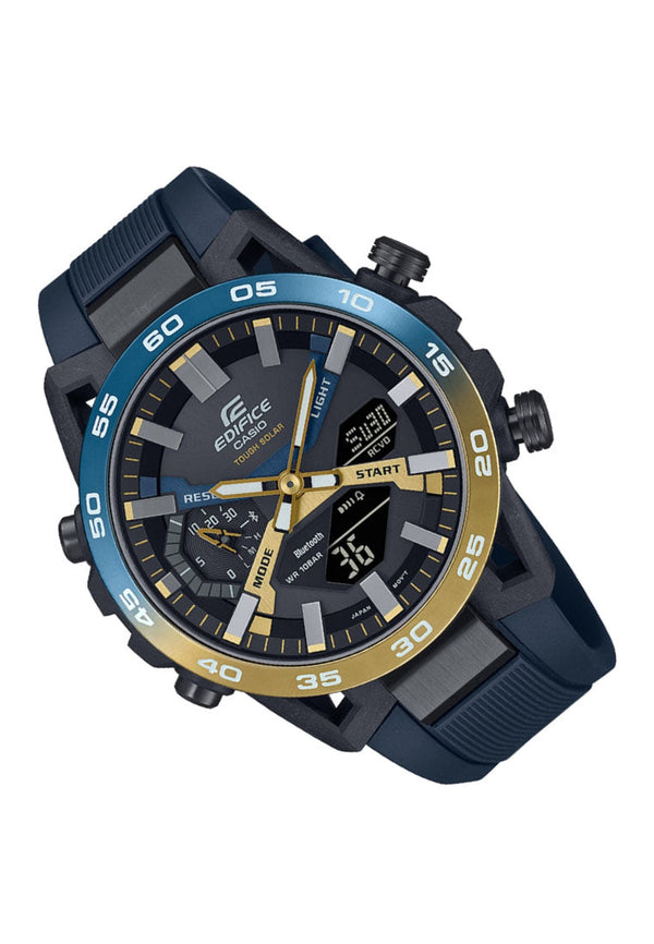 Casio Edifice ECB-2000NP-1A Digital Analog Rubber Strap Solar Watch Fo