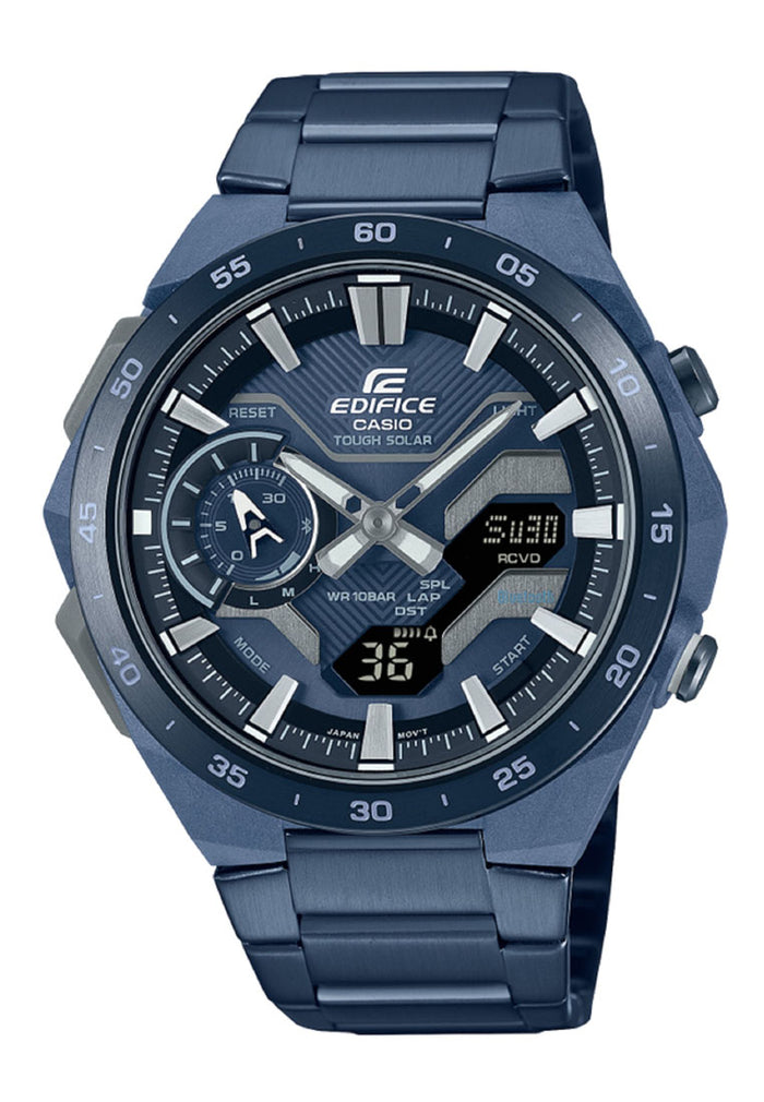 Casio Edifice ECB-2200CB-2A "Cool Blue" Digital Analog Stainless Steel