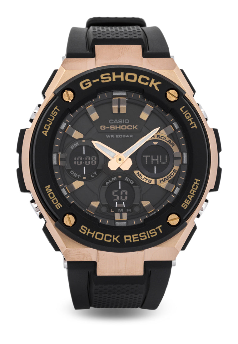 Casio G-shock GST-S100G-1ADR Solar Digital Analog Stainless Steel Stra