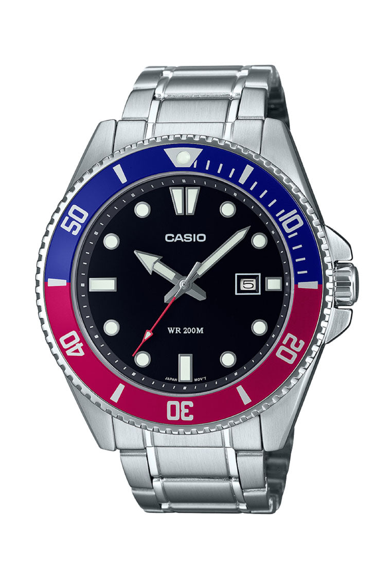 Buy Casio MDV-107D-1A3 Analog Stainless Steel Strap Watch For Men