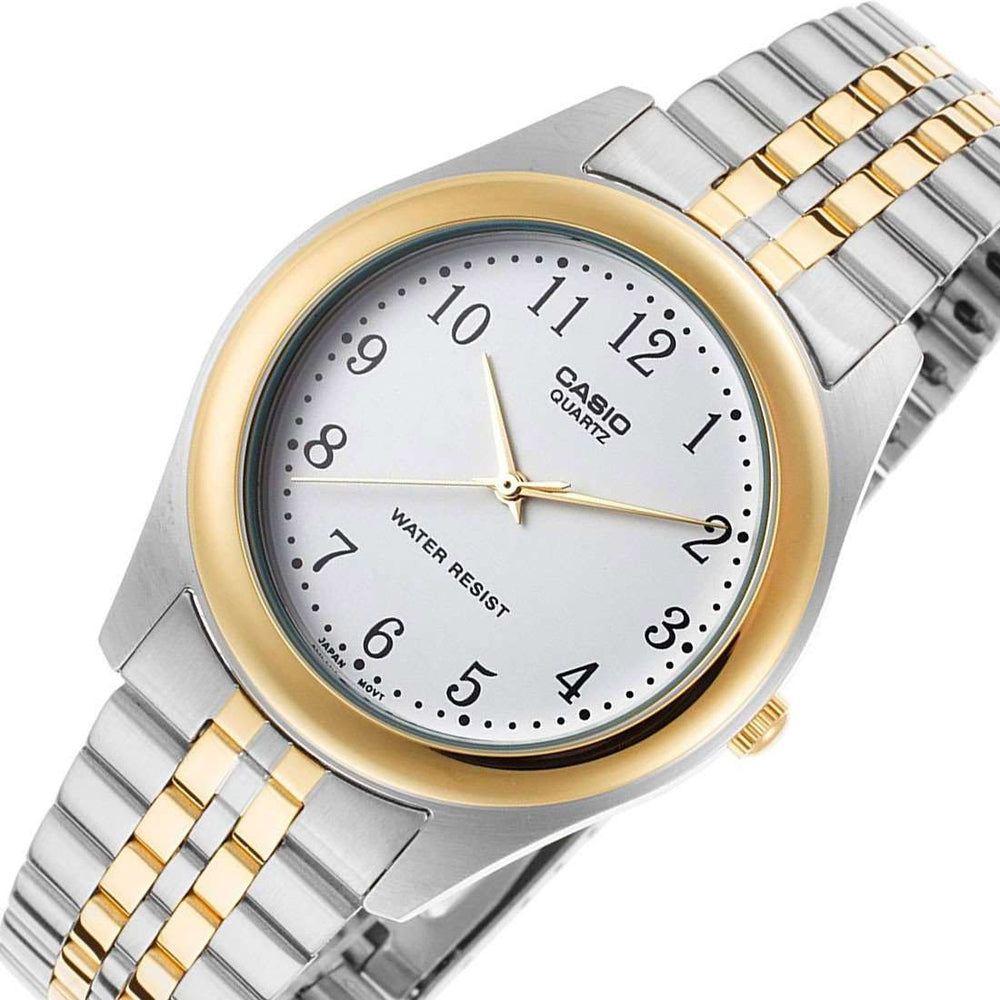 Casio MTP-1129G-7BRDF Two Tone Stainless Steel Strap Watch