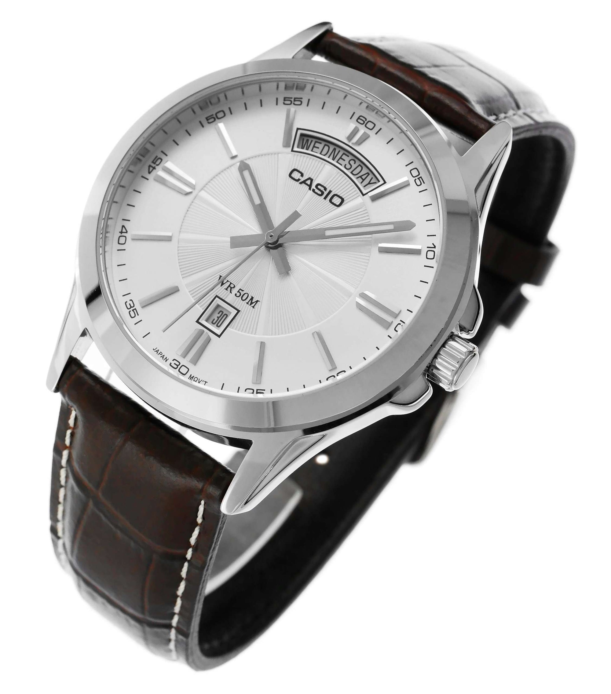 Casio MTP-1381L-7AVDF Brown Leather Watch for Men | Watch