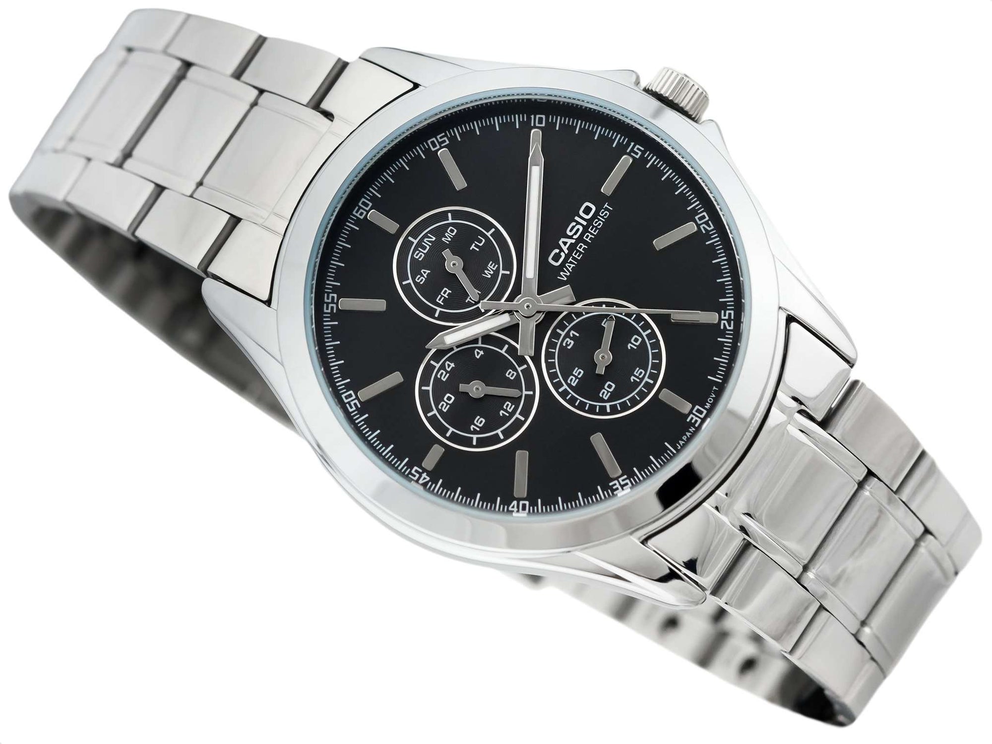 Casio MTP-V302D-1A Silver Stainless Watch for Men | Watch