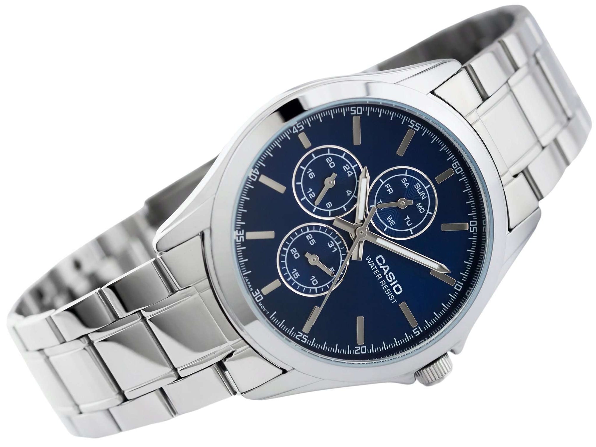 Casio MTP-V302D-2A Silver Stainless Watch for Men | Watch