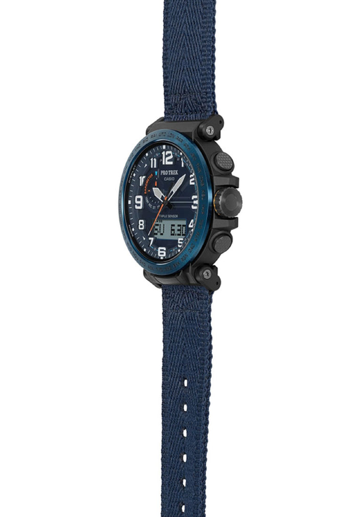 Casio Pro Trek PRG-601YB-2DR Digital Analog Nylon Strap Solar Watch Fo