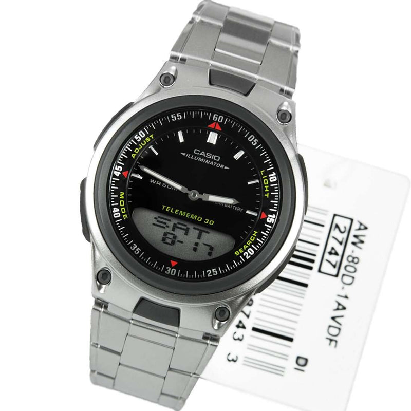 Casio Standard Men's Silver Stainless Steel Strap Watch-