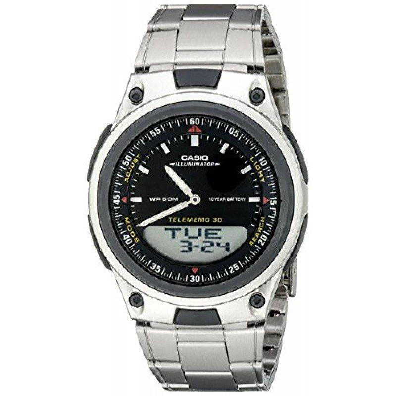 Casio Standard Men's Silver Stainless Steel Strap Watch-