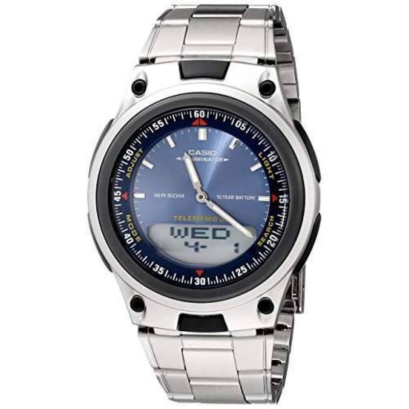 Casio Standard Men's Silver Stainless Steel Strap Watch-
