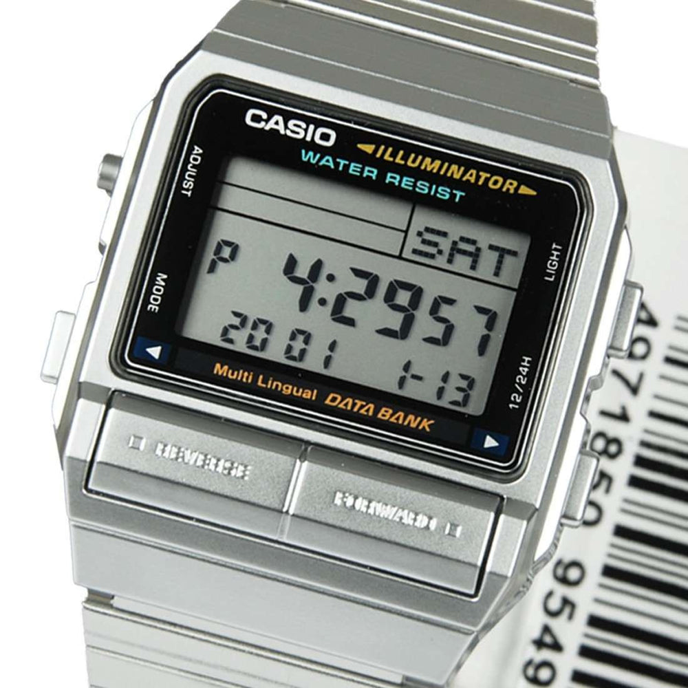 Casio Vintage DB-380-1D Silver Stainless Watch For Men and