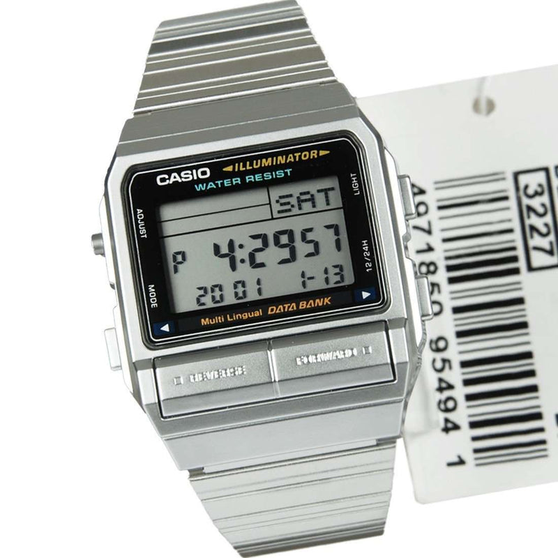 Casio Vintage DB-380-1D Silver Stainless Watch For Men and