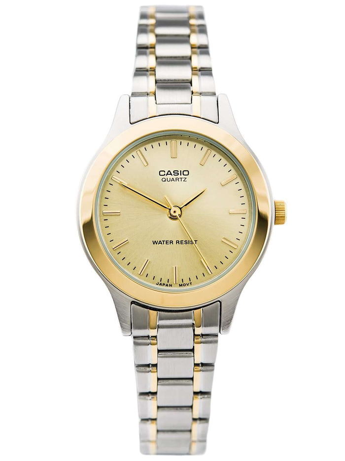 Casio Vintage LTP-1128G-9AR Silver & Gold Stainless Watch