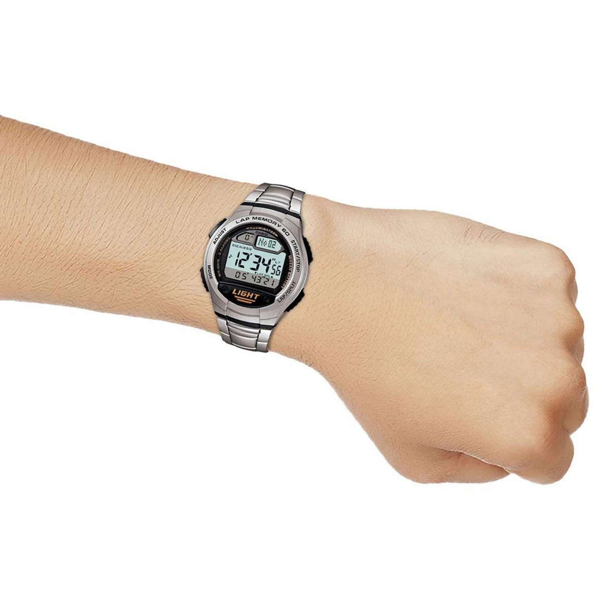 Casio W-734D-1AVDF Silver Stainless Watch for Men | Watch