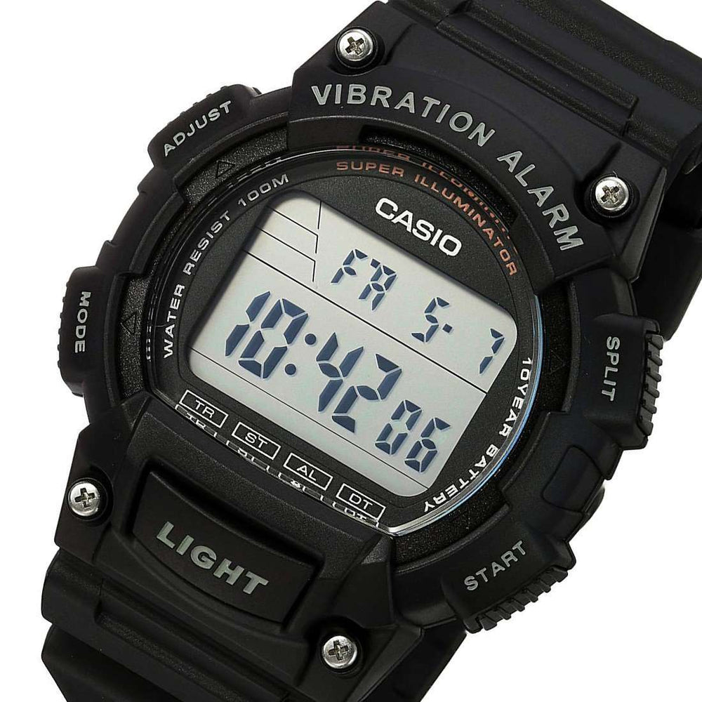 Casio W-736H-1AVDF Black Resin Watch for Men | Watch Portal