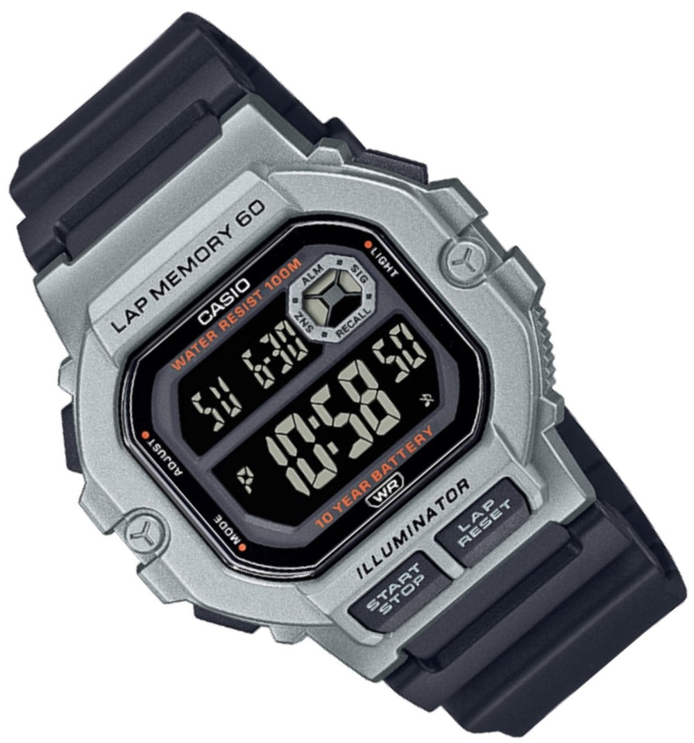 Casio WS-1400H-1B Black Resin Strap Watch for Men | Watch
