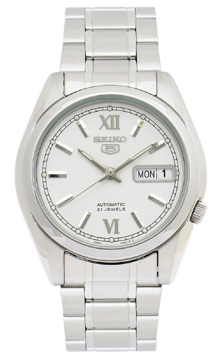 Seiko 5 SNKL51K1 Silver Stainless Automatic Watch Men