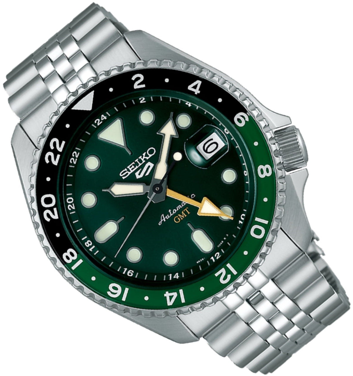 Seiko 5 Sports SSK035K1 Green SKX GMT Automatic Watch