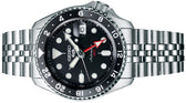 Seiko 5 SSK001K1 Sports Black Grape GMT Automatic Watch for