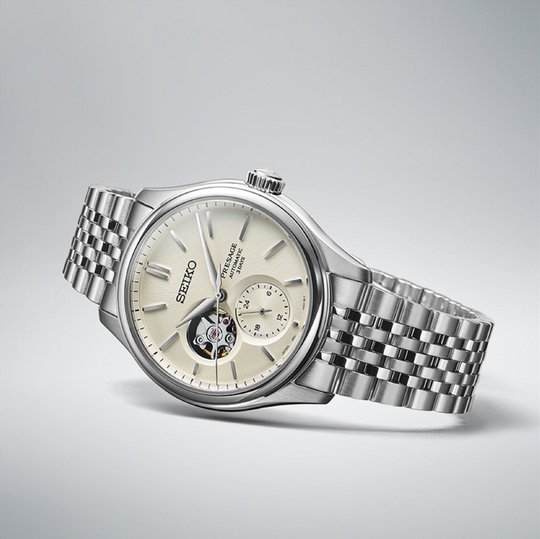 Seiko Presage SPB469J1 "Shiro-iro" Open Heart Classic Series Automatic