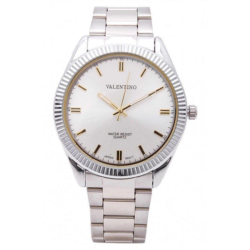 Valentino 20121679-SILVER - SILVER DIAL CASIO IP WHT MTL