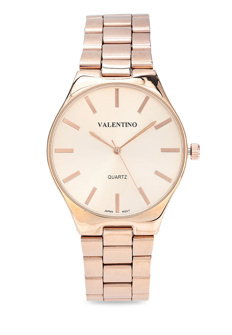 Valentino 20122398-ROSE GOLD DIAL Stainless Steel Strap Analog Watch f