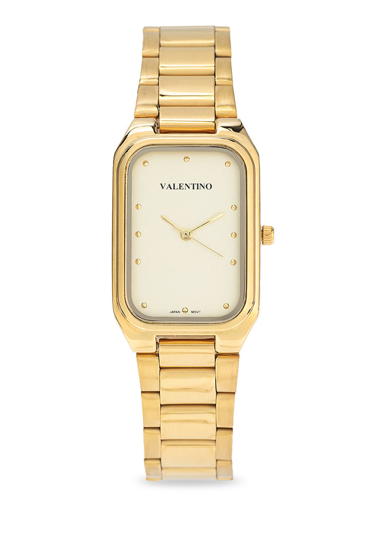 Valentino 20122415-GOLD DIAL Stainless Steel Strap Analog Watch for Wo